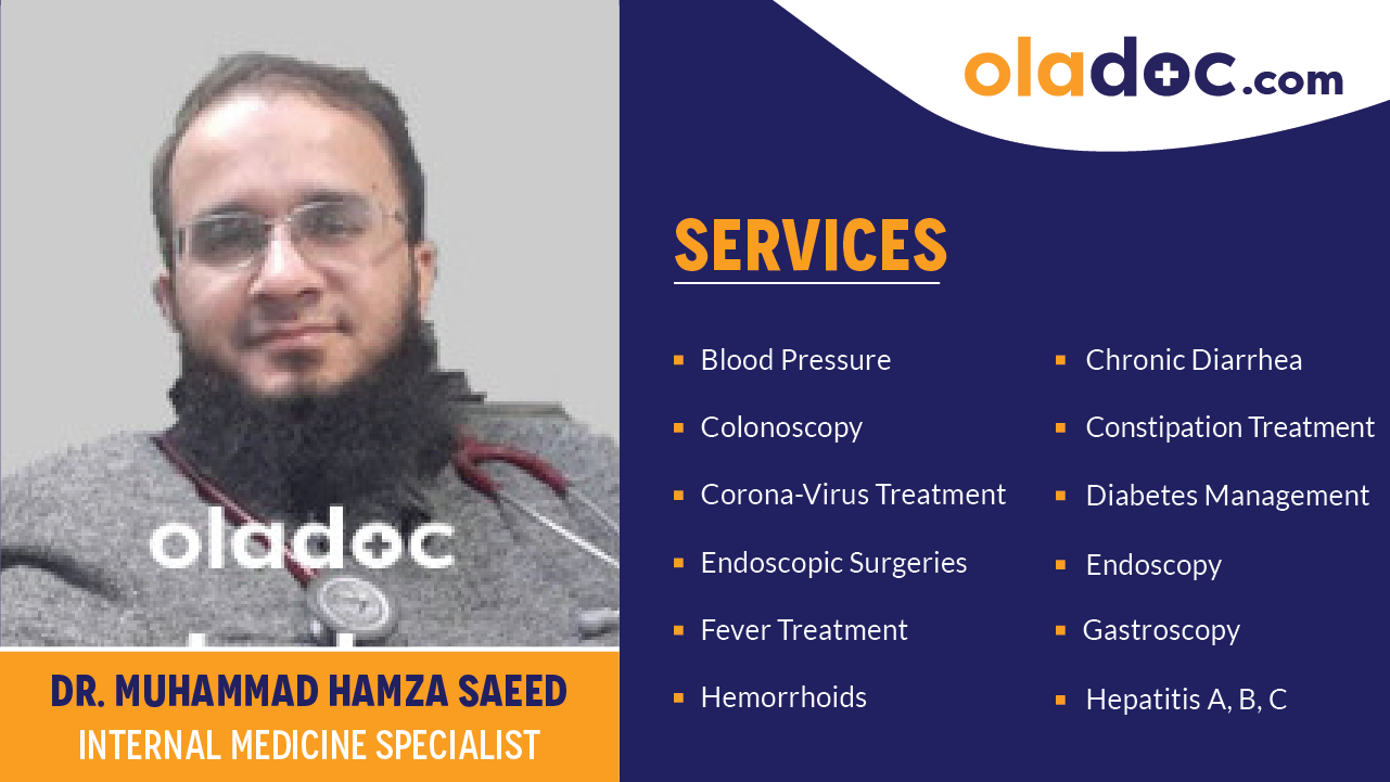 Dr. Muhammad Hamza Saeed - Internal Medicine Specialist at HAA MEEM Hajra Medical Complex ...
